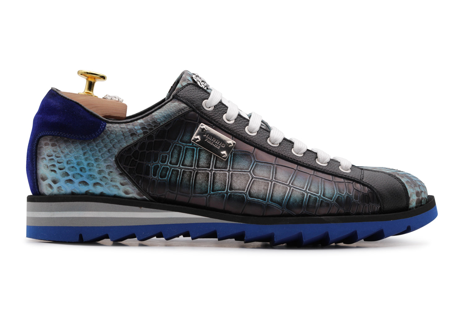 Sneakers in pitone ed effetto coccodrillo – Harris Shoes 1913