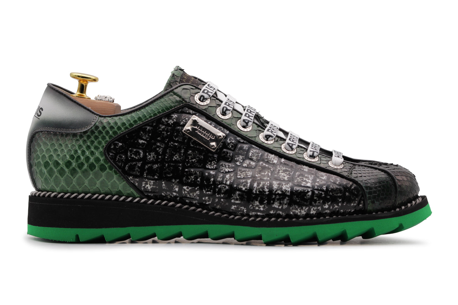 Sneaker in pitone ed effetto coccodrillo – Harris Shoes 1913